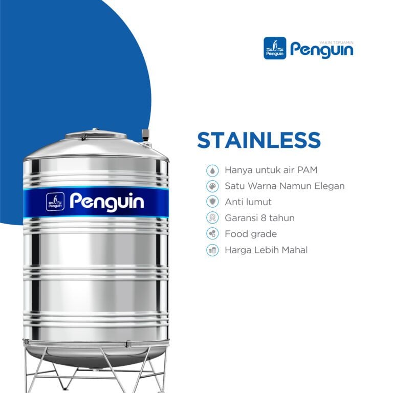 Tandon Air Stainless Steel vs Plastik, Mana Lebih Baik? - Penguin